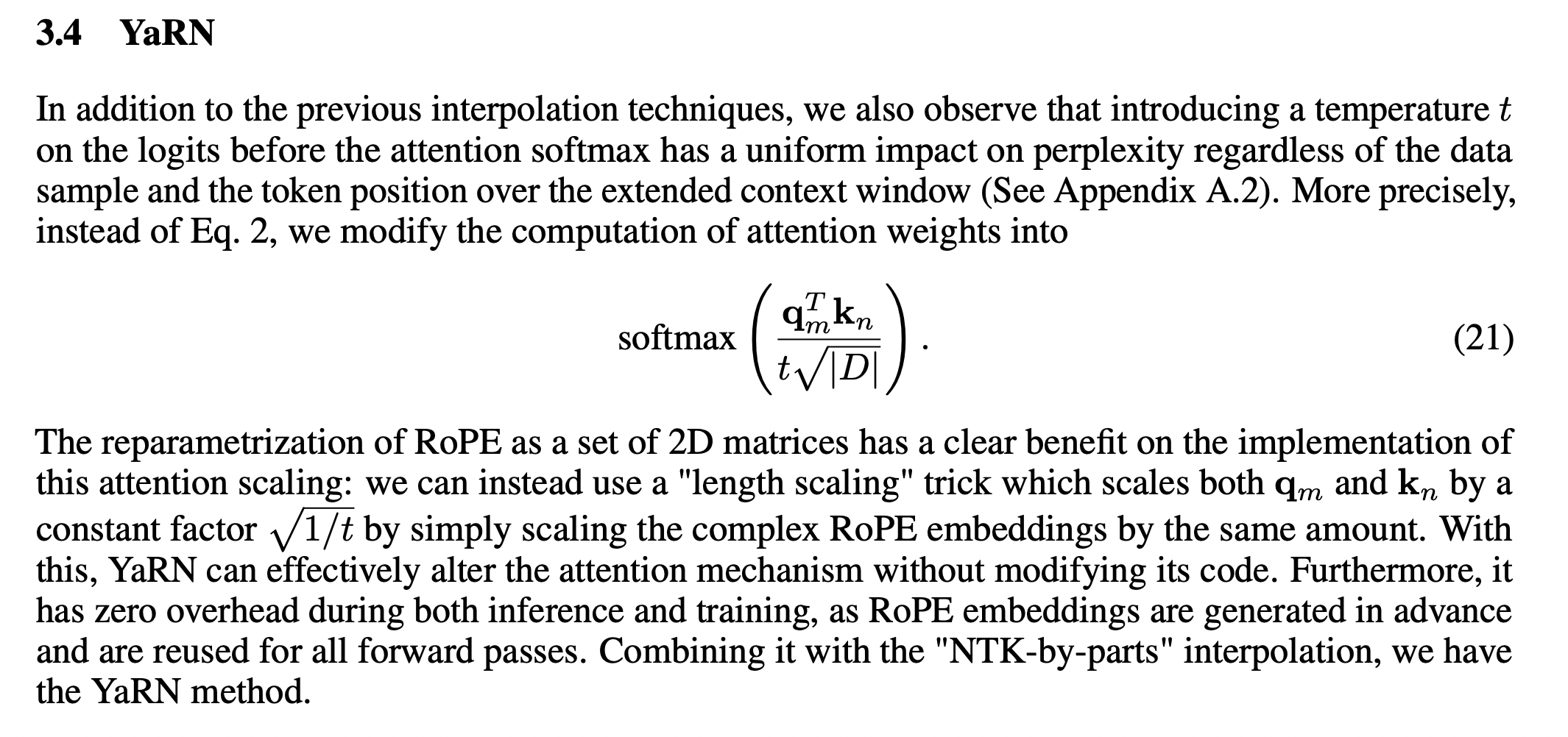 Introducing a learnable temperature value into the softmax self ...